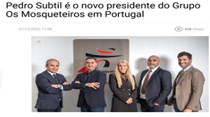 Pedro Subtil é o novo presidente do Grupo Os Mosqueteiros em Portugal ...
